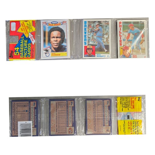 1984 Topps Baseball Card Cello Rack Pack 54 Cards p018 | eBay