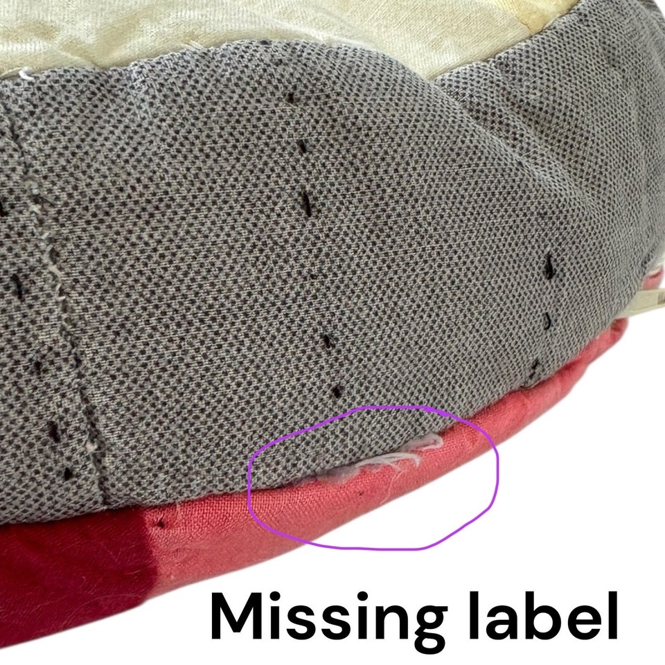 Handmade Rainbow Quilt Pillow Round Color Wheel Cushion Patch Boho ...