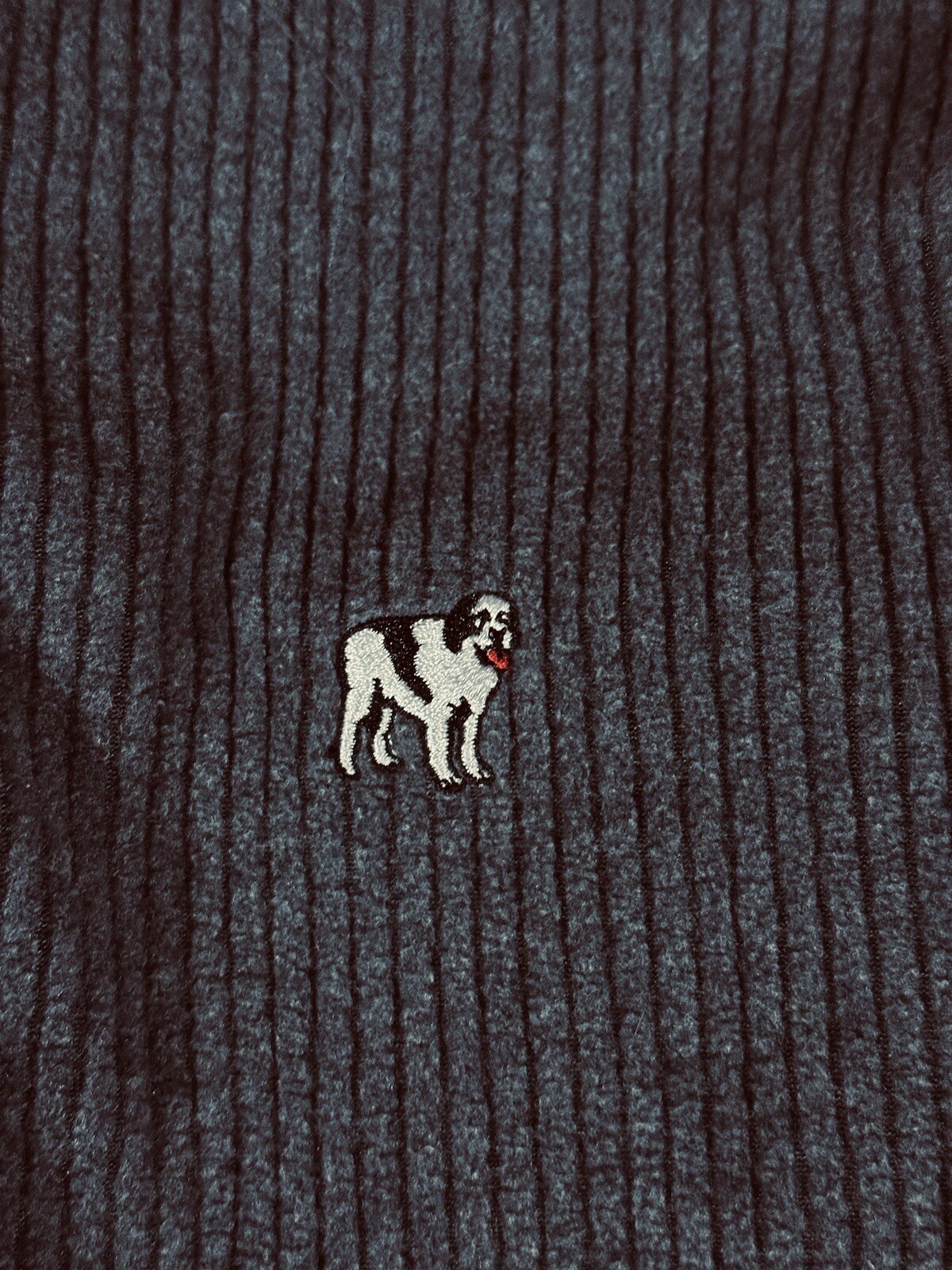 Big Dogs Polar Dogs Big Tech Gear Men’s Grey Ribbed Fleece Button ...