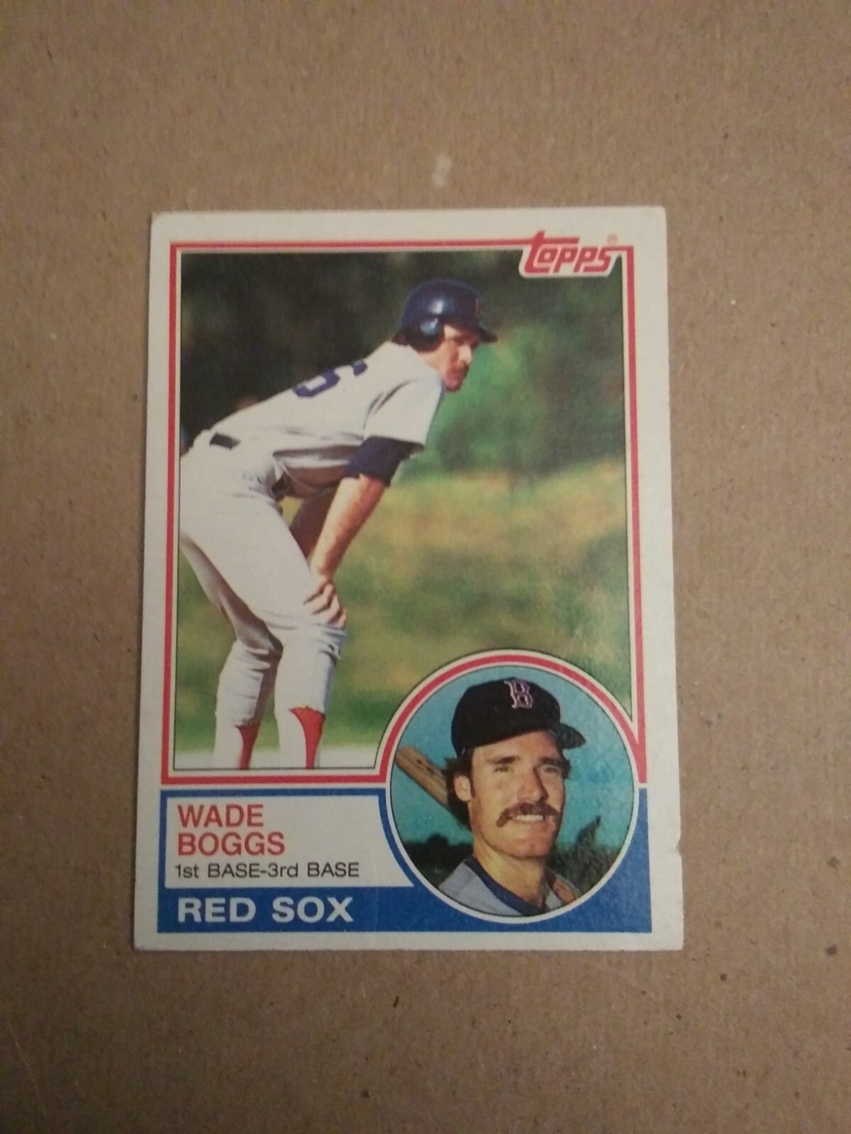 1983 TOPPS WADE BOGGS ROOKIE CARD BOSTON RED SOX #498 | eBay