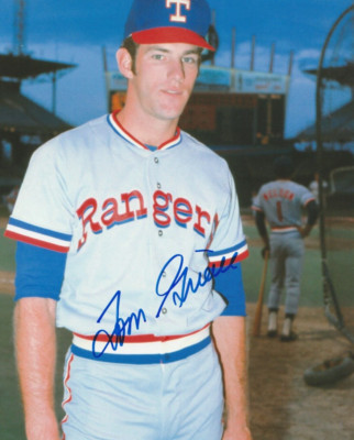 Tom Grieve Autographed 8x10 Texas Rangers Free Shipping G124 | eBay