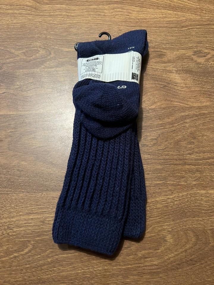 Gitano Socks Vintage 90s One Pair Navy Blue USA 1991 Retro RARE Slouch ...