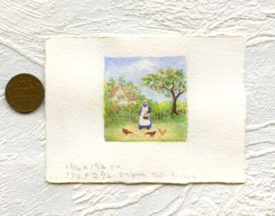 1:12 scale Original Miniature Dollhouse Painting Original Art by Sandra ...