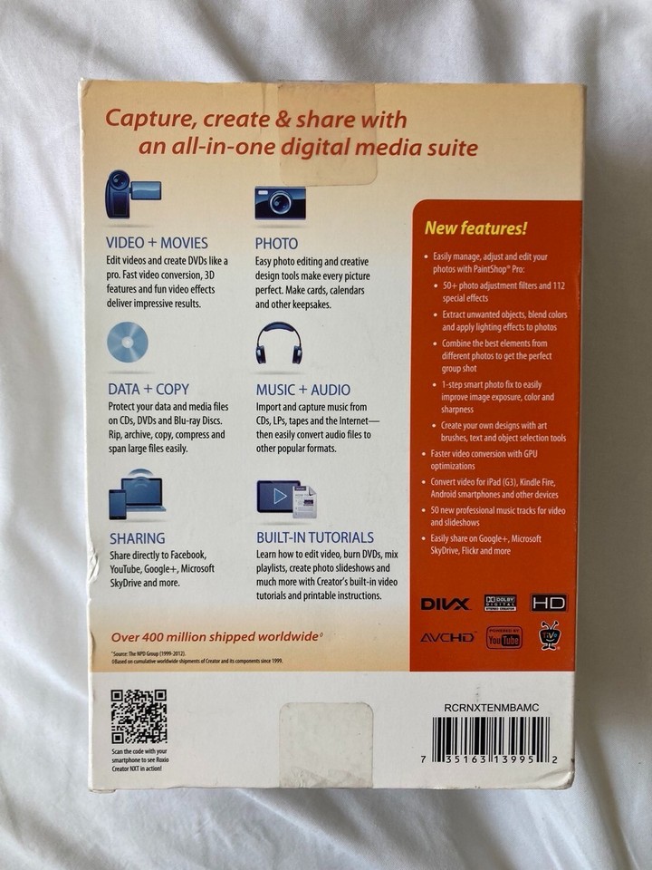 Roxio Creator NXT(Package/Box version) | eBay