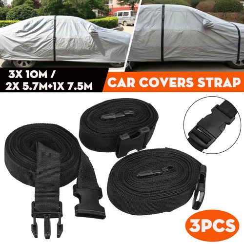 Gust Car Cover Straps Wind Protector 3pcs Plastic Polyester Rope ...