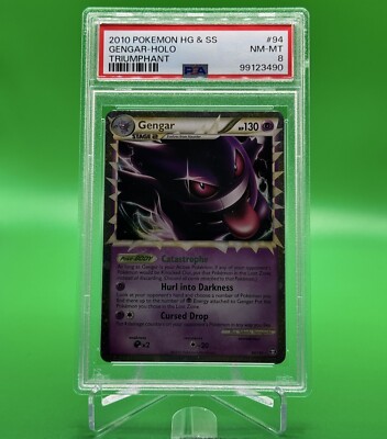 2010 POKEMON TRIUMPHANT GENGAR PRIME #94 ULTRA RARE HOLO PSA 8 NM-MT | eBay