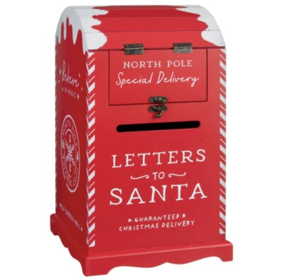 Christmas Red Santa Post Box Letter Delivery | eBay UK