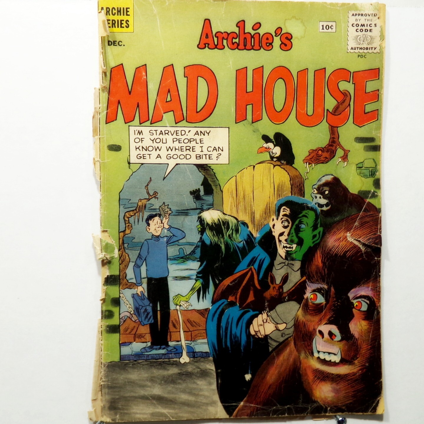 Archie's MAD House #16 Comic Book 1961 Halloween Monsters Great Art ...