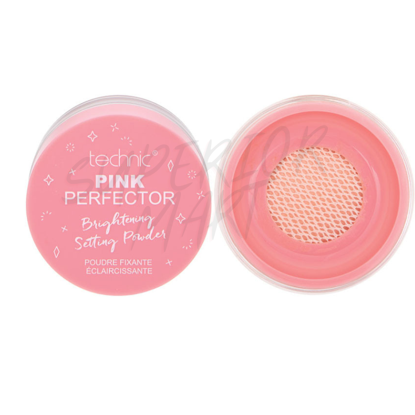Technic Pink Perfector Loose Powder Setting Brightening & Blurring Face ...