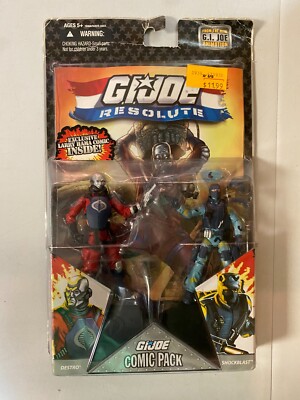 GI JOE Resolute Comic 2 Pack DESTRO & SHOCKBLAST 25th Anniversary ...