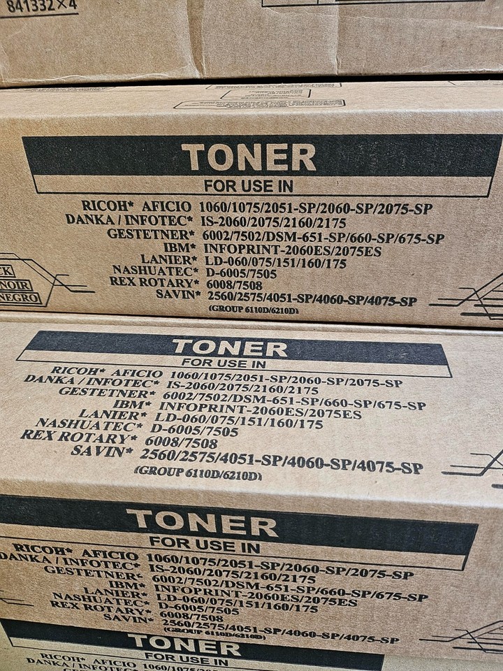 Ricoh Compatible 6110D Black Toner 841332 885400 for 1060 2060 2075 ...