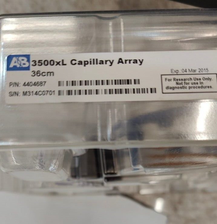 Applied Biosystems 3500xL CAPILLARY ARRAY 4404687 Genetic Analyzer 36 ...
