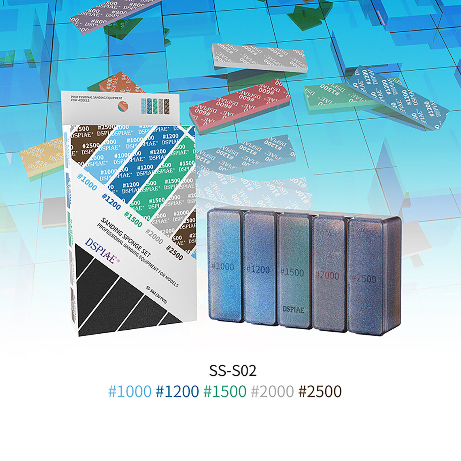 Model Sanding Sponge Kit For Dspiae GK Military Model Sandpaper Set ...