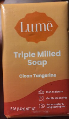 Lume Triple Milled Soap CLEAN TANGERINE 5 oz Bar | eBay