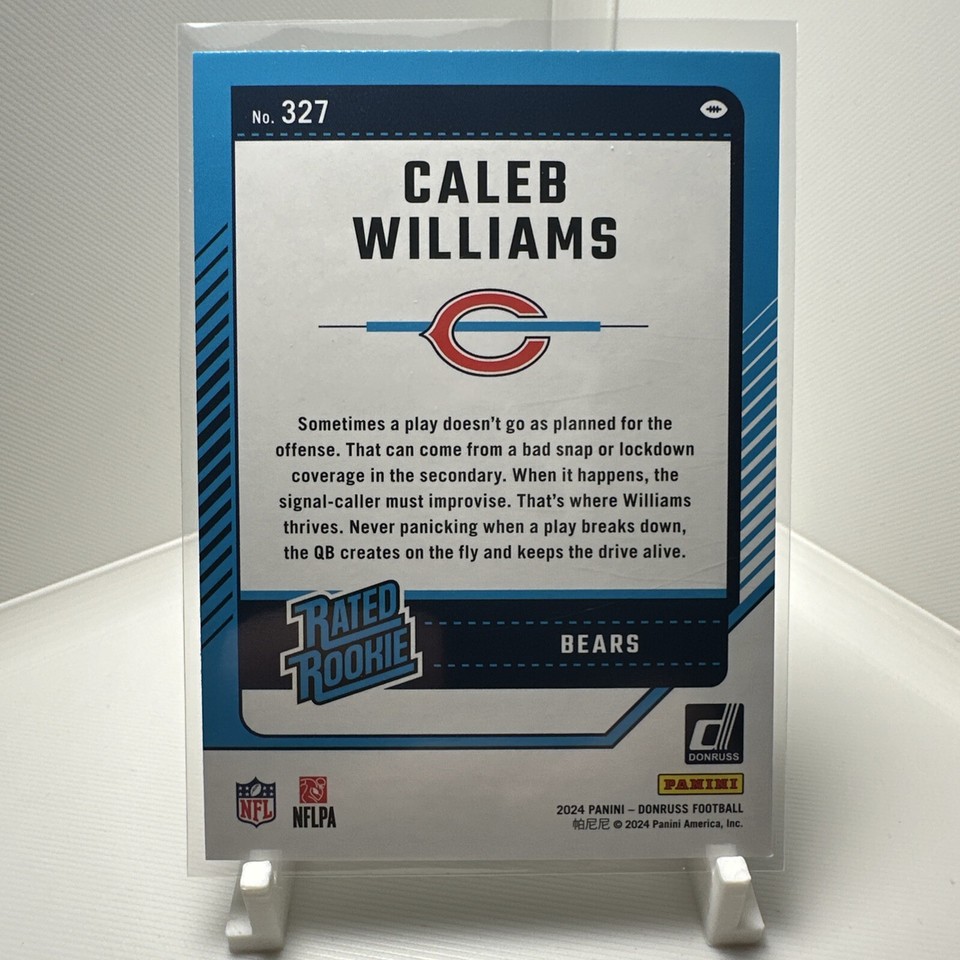2024 Panini Donruss - Rated Rookie #327 Caleb Williams (RC) | eBay