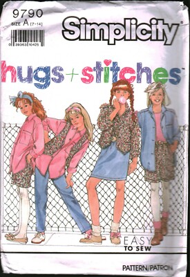 9790 Vintage Simplicity Sewing Pattern Girls Pants Shorts Skirt Shirt ...