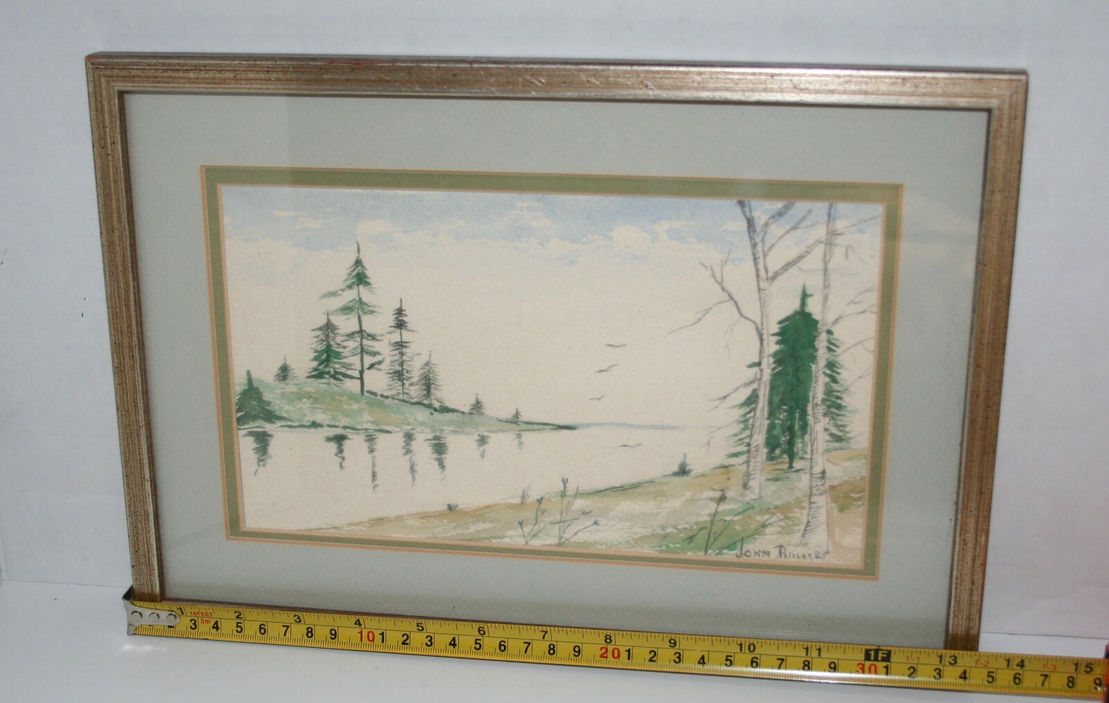 John Phillips Signed Original Watercolor Framed Painting Matted | eBay