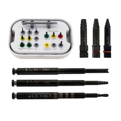 Implant Fixture & Fractured Screw Removal Kit SOS Instrument Extractor ...