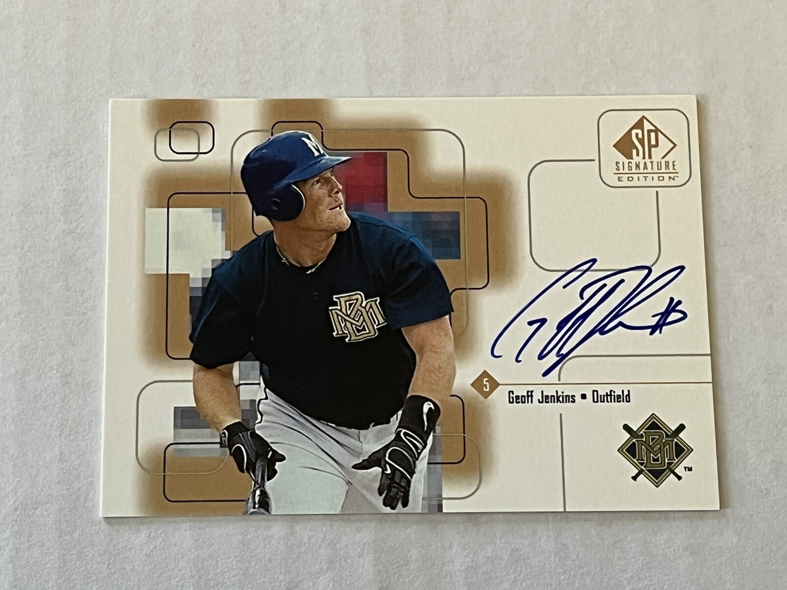 Geoff Jenkins 1999 Upper Deck SP Authentic Signature Edition Auto Card ...
