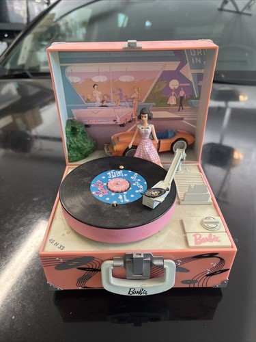 Barbie Music Box Record Player Lets Go To The Hop 1993 EnescoAS-IS ...