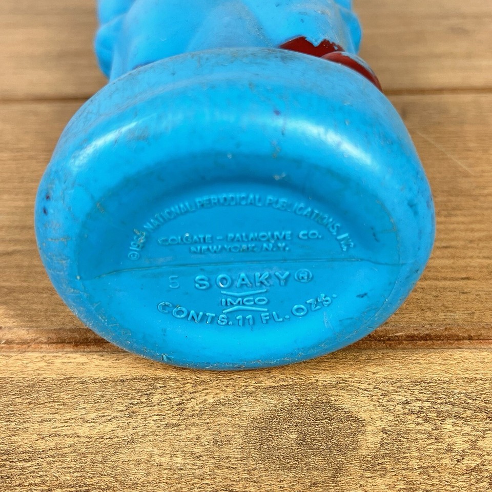 Superman Colgate Palmolive Soaky Bottle Bubble Bath 10" Vintage 1960s ...