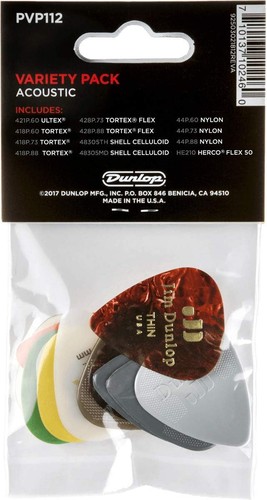 Acoustic Guitar Pick Variety Pack Multicolor 12 Picks Made in USA | eBay