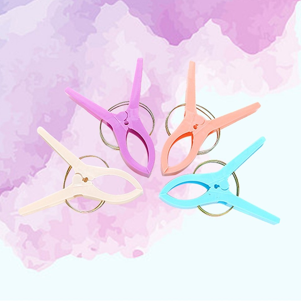 4 Pcs Plastic Clips for Beach Towels Quilt Clamp Holder Pool Loungers ...