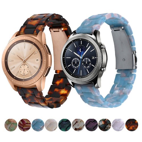 For Samsung Galaxy 3 Active 2 Gear S3 Classic/Frontier Watch Band Resin ...