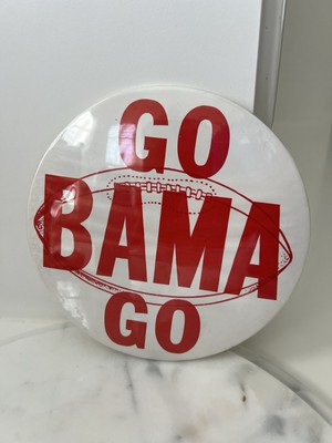Vintage 1969 University of Alabama “Go Bama Go” Spirit Pin – Crimson ...