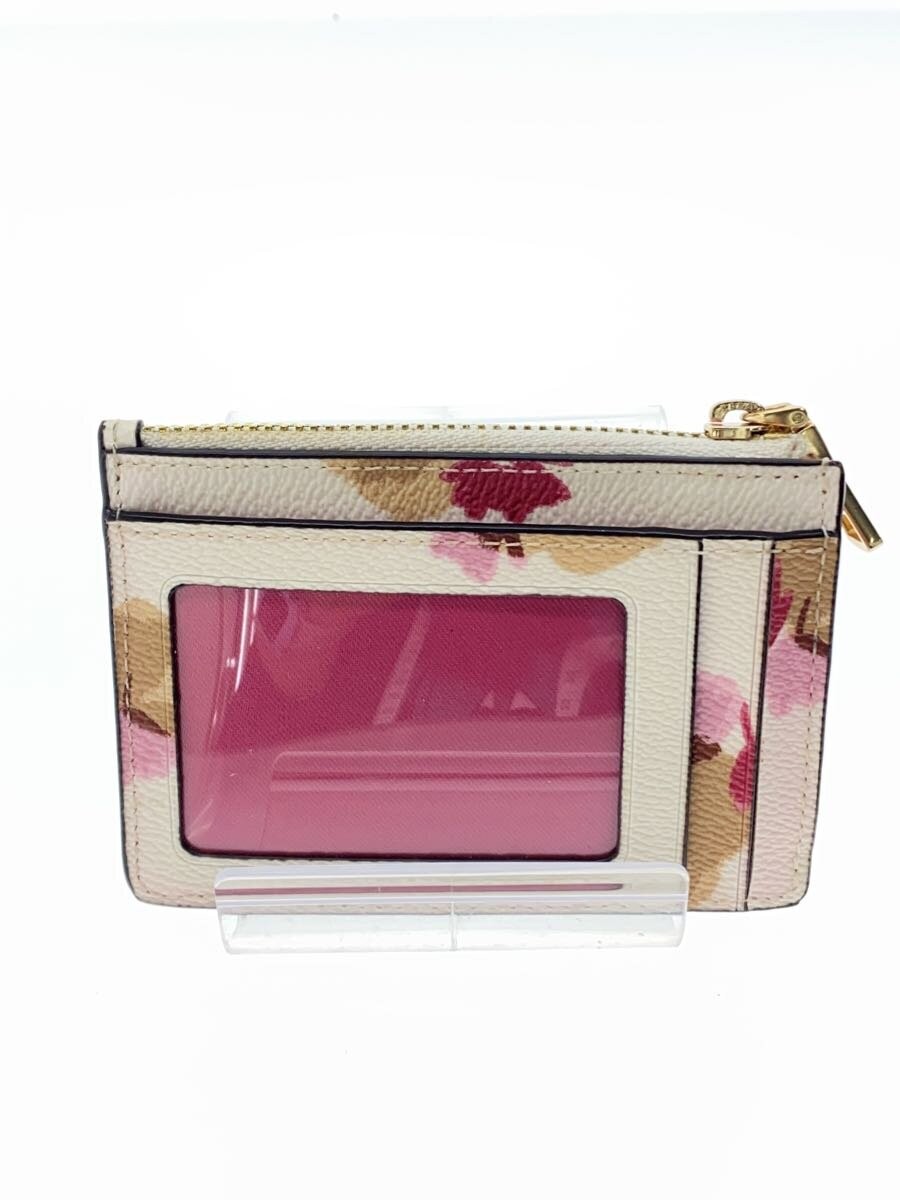 COACH Pink Floral Coin Case for Women, F65439 - Gem