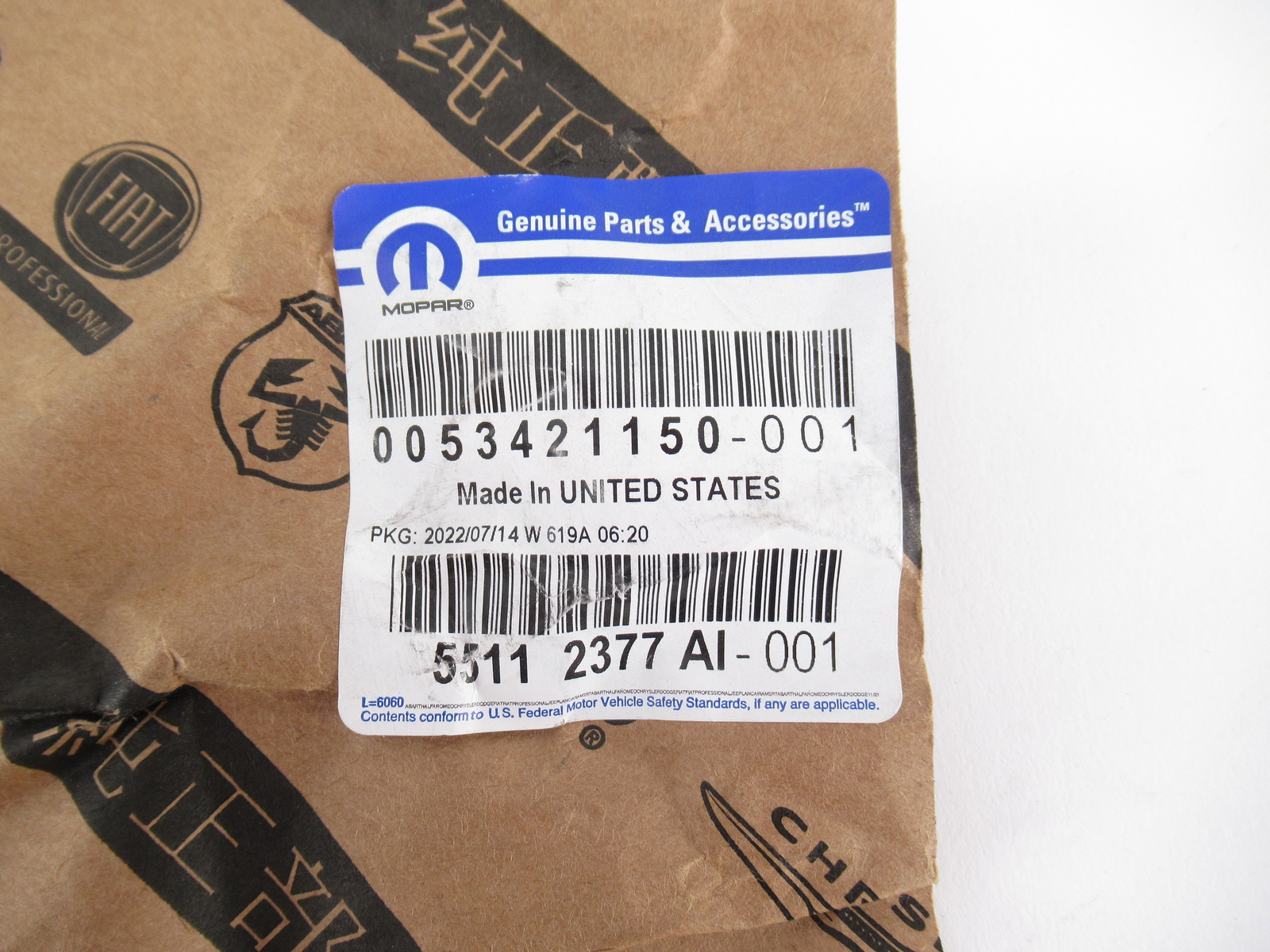 Genuine OEM Mopar Ram 55112377AI Driver LH Front Belt Molding Weather ...