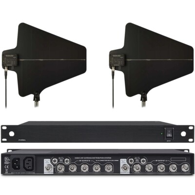Wireless Microphone Antenna Distro for UHF Shure SM58 Vocal Cordless ...