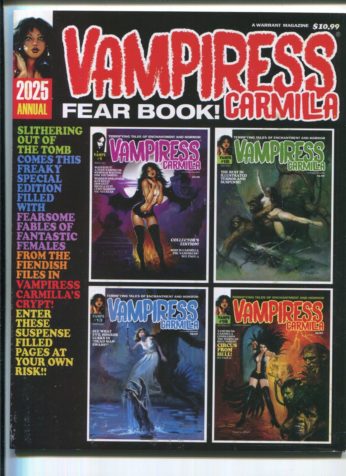 VAMPIRESS CARMILLA MAGAZINE 2025 ANNUAL SANJULIAN/KEN KELLY COVER ...