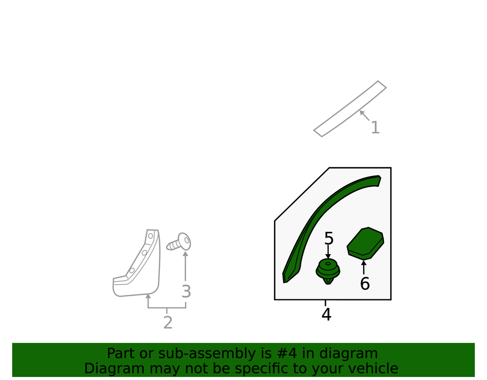 New Genuine Volvo C40 XC40 Left Rear Fender Flare Molding 2018-2025 ...