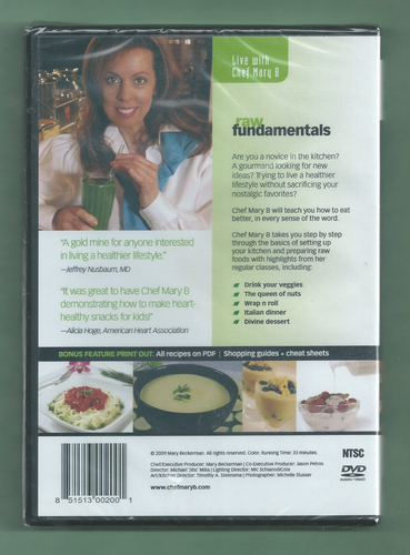 Live with Chef Mary B: Raw Fundamentals (DVD, 2010) for sale online | eBay