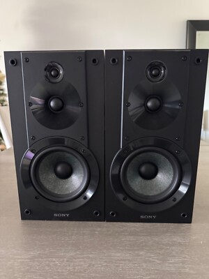 Sony SS-CS5 2 Way 100 W Bookshelf Speaker System - Black 780746881308 ...