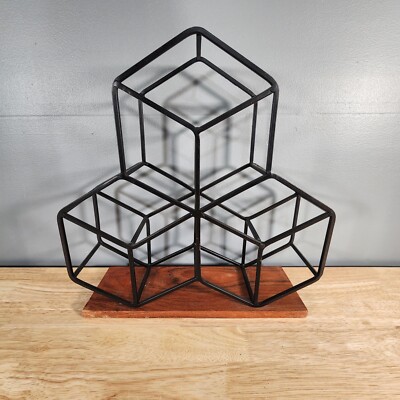 Geometric Metal Art Sculpture | eBay