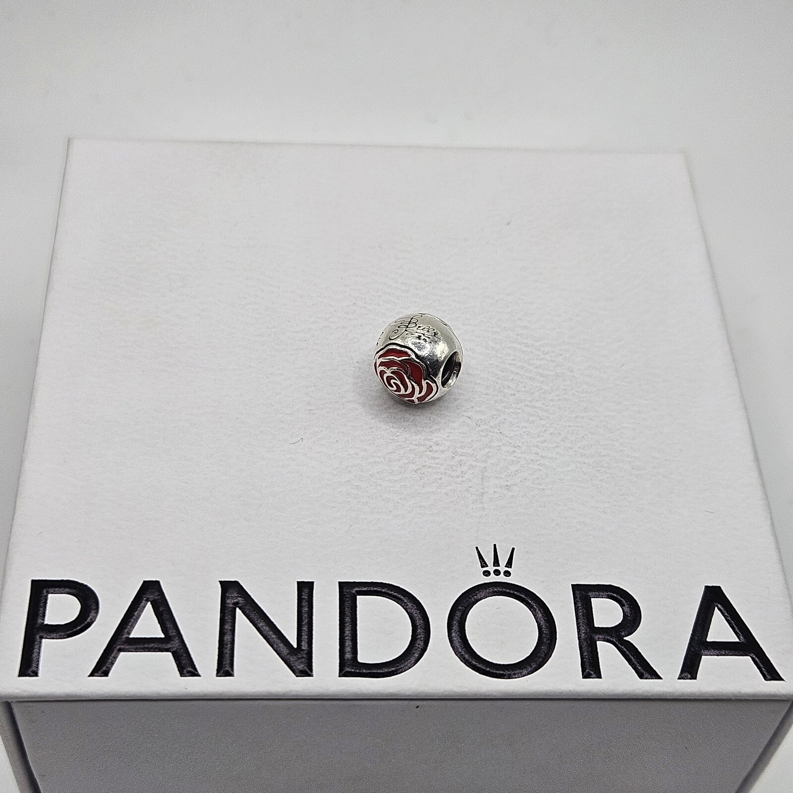 Genuine Pandora Disney Belle Enchanted Rose Flower Ch… - Gem