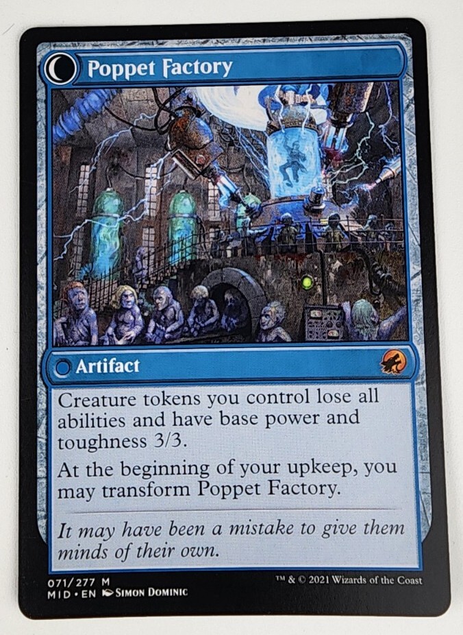 MTG Poppet Stitcher Poppet Factory Innistrad: Midnight Hunt 071/277 ...