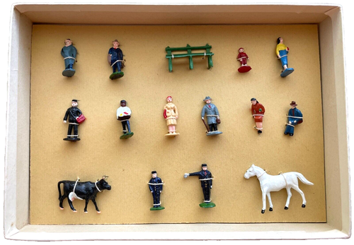 1950's Minikin Boxed Set Metal H-O Scale Railroad Station Combination ...