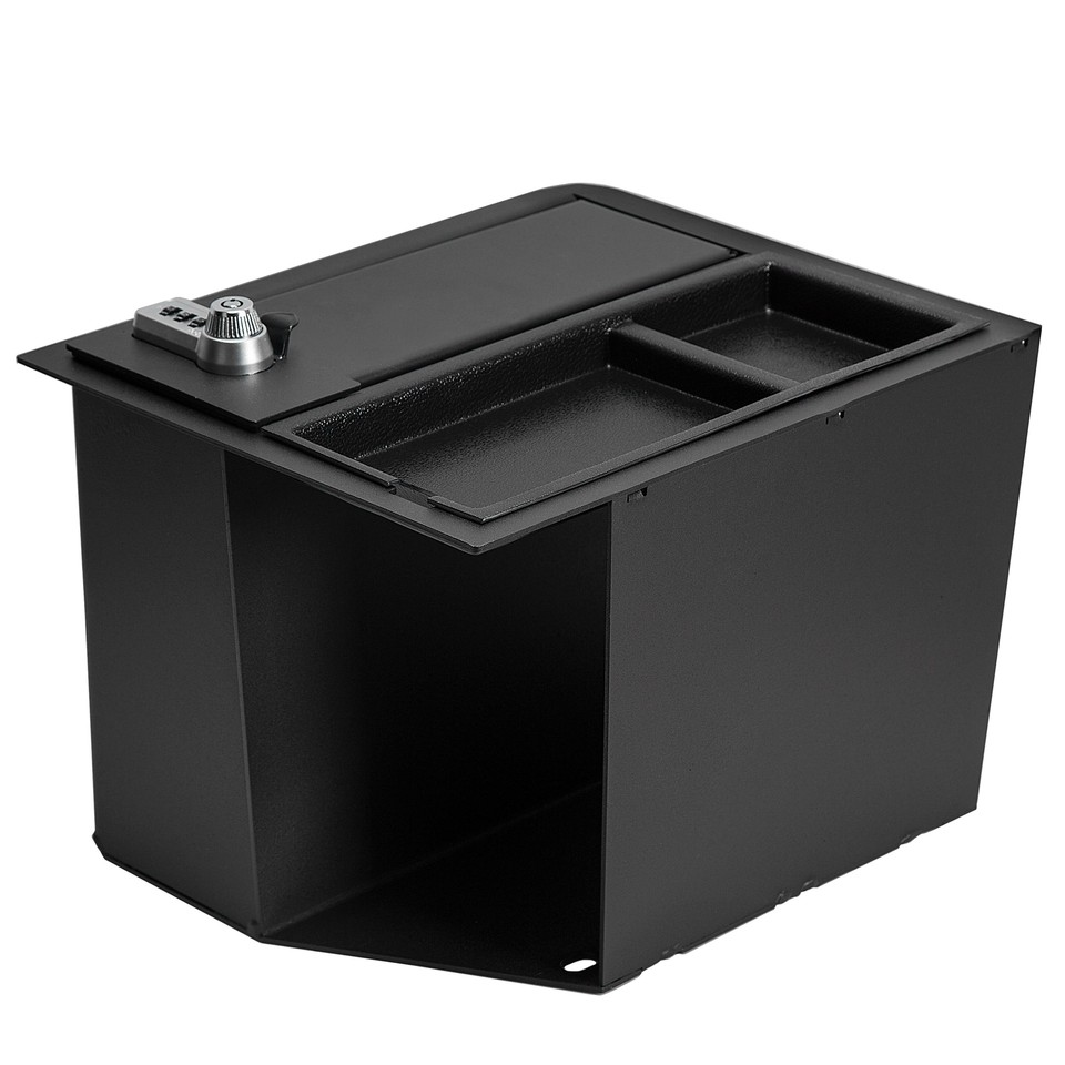 For TOYOTA Tundra 14-2020 2021 Center Console Safe GUN Storage Lock Box ...