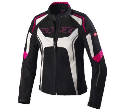 GIACCA MOTO LADY TRONIK NET NERO FUCSIA SPIDI SIZE M | eBay