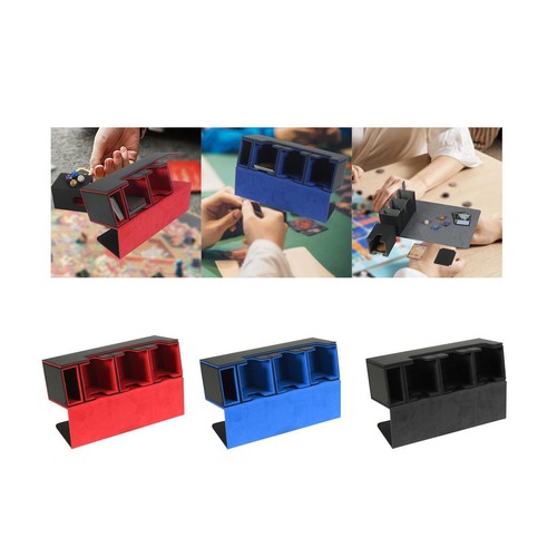 Card Deck Case Durable PU Leather Collectible Game Card Box Holds 300 ...