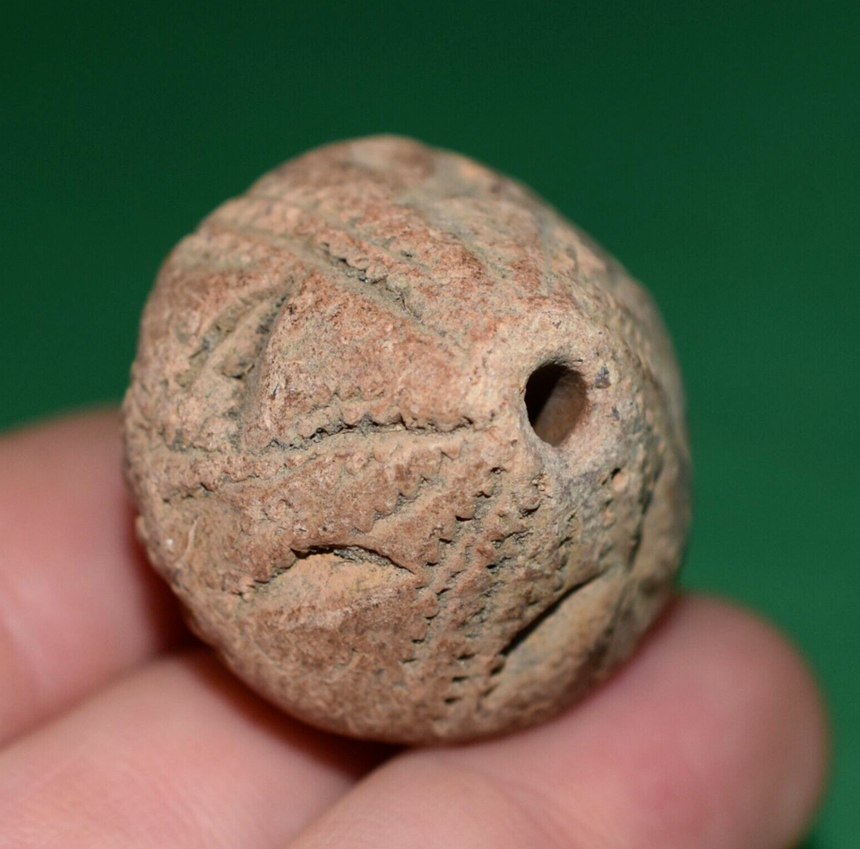 Ancient African Djenne Terracotta Clay Trade Bead Excavated Mali, West ...