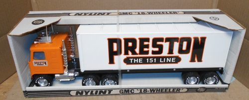 Vintage Nylint Preston Trucking GMC 18 Wheeler Semi Tractor Trailer Toy ...