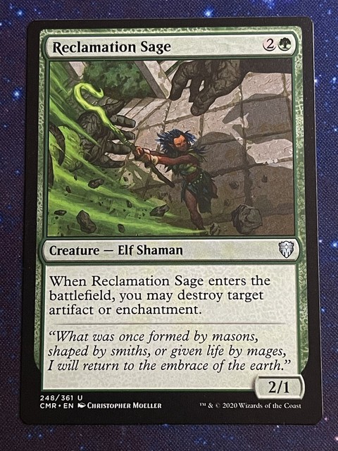 MTG Reclamation Sage Commander Legends 248/361 Regular Uncommon for ...