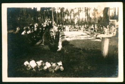 Judaica Latvia Old Small Photo Summer Camp Netzach Hasomer Hazair 1933 ...