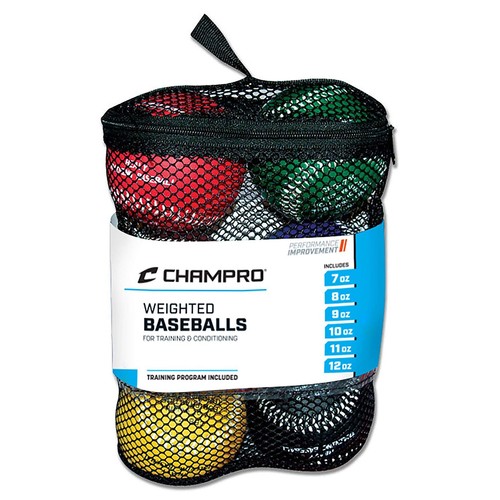 Training Baseballs, Set of 6 (Red/Maroon/Green/Yellow/Blue/Black, 9 ...