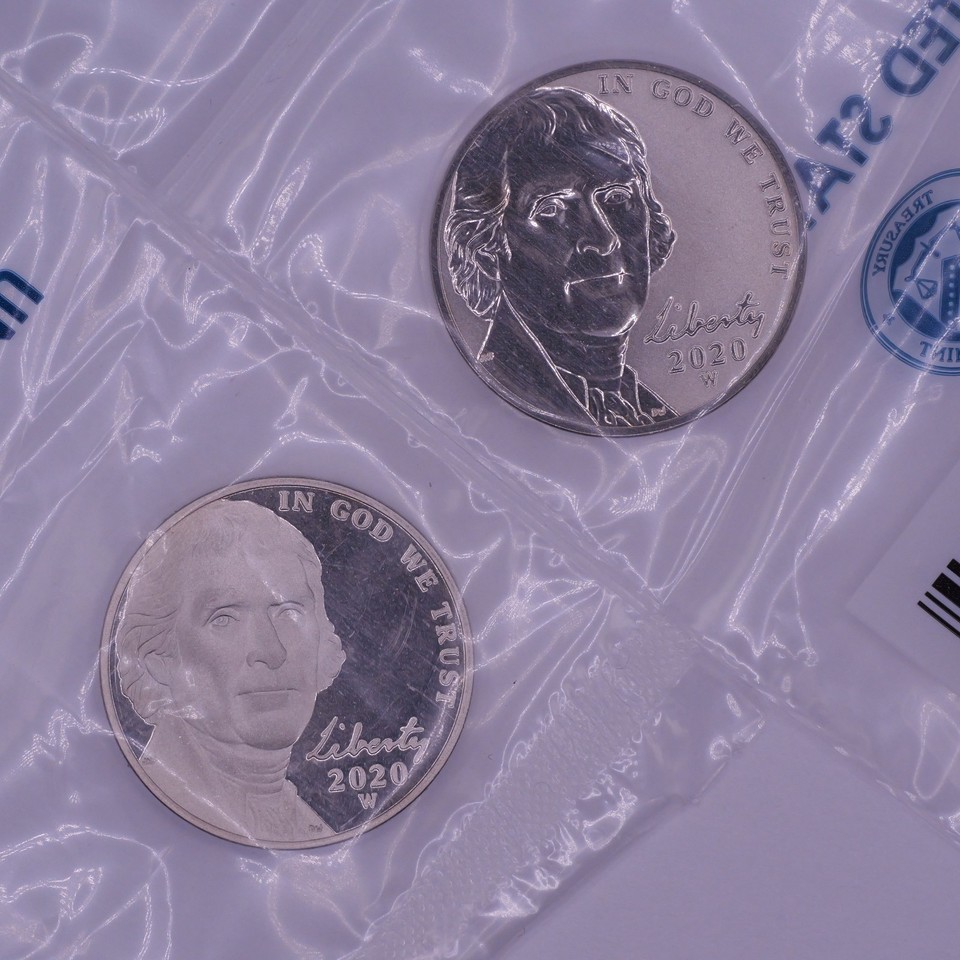 2020-W Proof And Reverse Proof Jefferson Nickel 2-Coin Set - Gem Proof ...