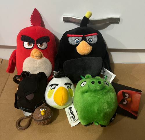 Bundle of 6x Angry Birds Star Wars Soft Toy Plush Clip Ons | eBay UK